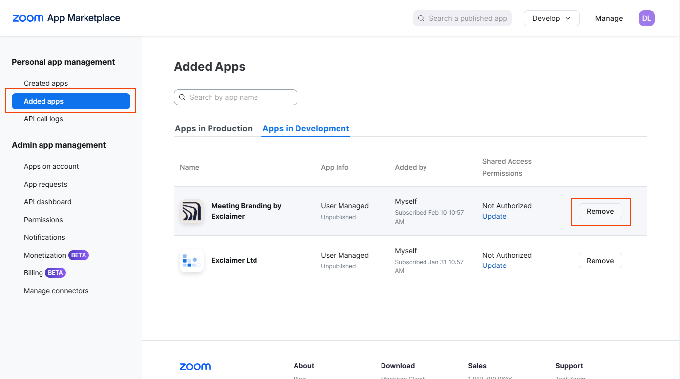 How to remove the Exclaimer app from the Zoom Marketplace – Exclaimer ...